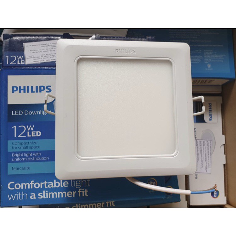 Đèn Led âm trần Philips, downlight Vuông, dòng Marcasite 595xx (Vuông ...