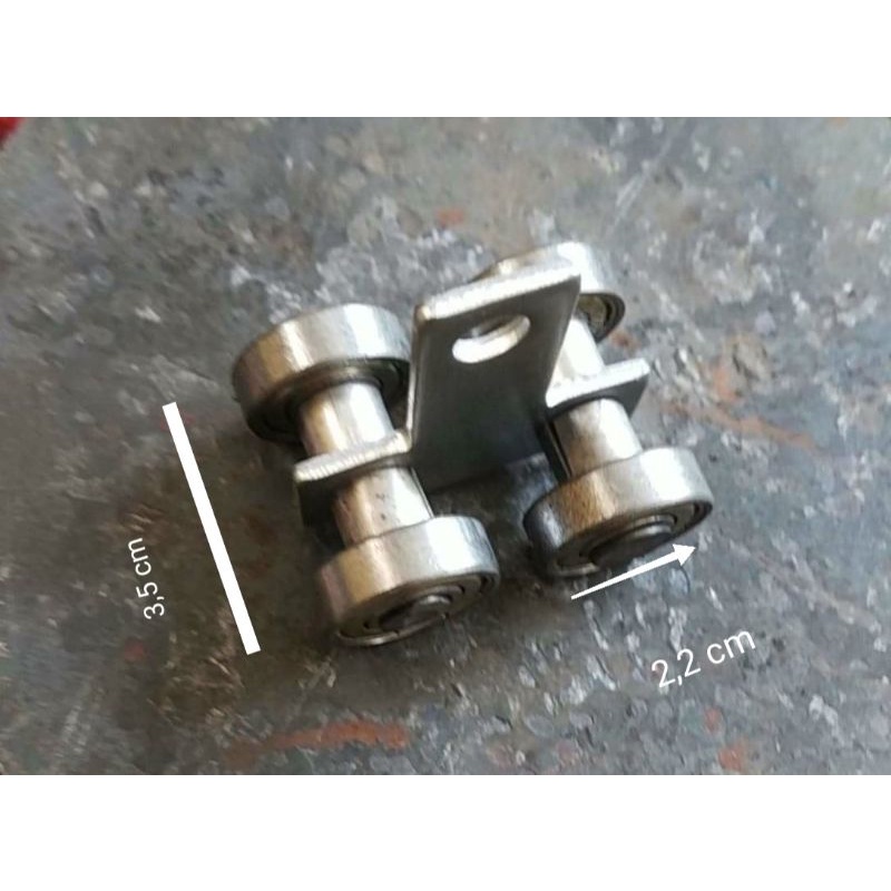 bi treo bạt 2bánh và 4 bánh nhỏ bi 6008z .chạy máng rộng 4 cm ,cao 3 cm ...