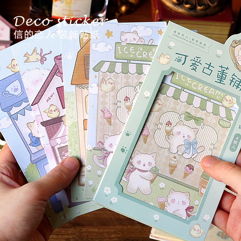 Set sticker Ngôi nhà của thỏ trang trí sổ tay, Bujo M592 | Shopee Việt Nam