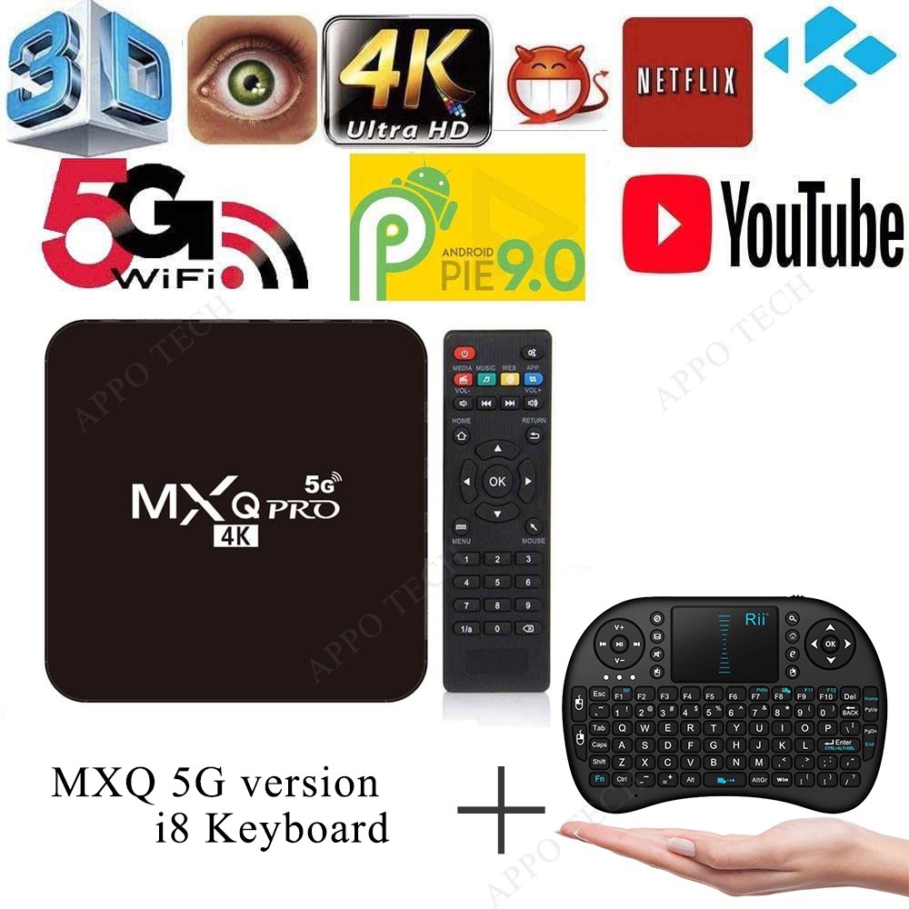 Mxq Pro 5g 4k Android Ultra Hd Tv Box I8 Mini 2.4Ghz Màu Bàn Phím Với Touchpad Tv Box Phiên Bản ...