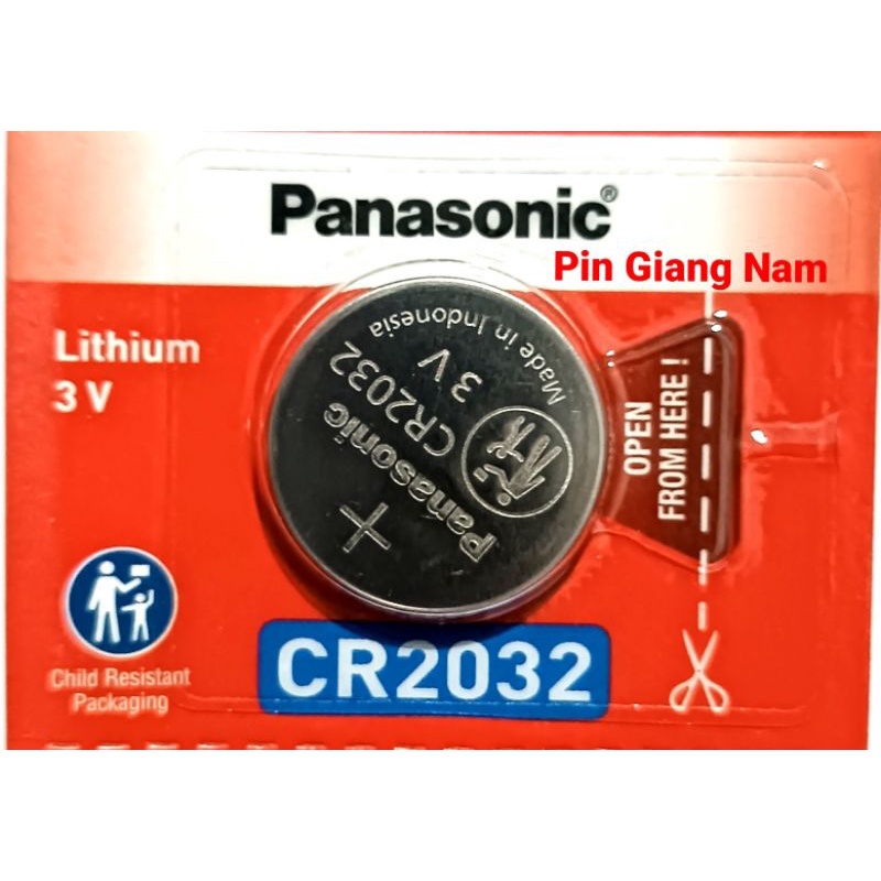 Pin CR2032 Panasonic 3V Lithium vỉ 5 viên | Shopee Việt Nam