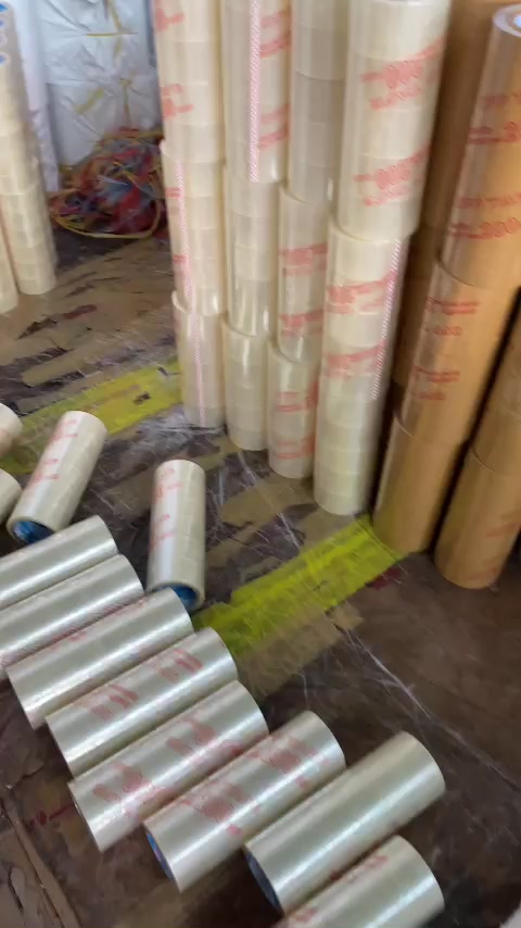 Băng keo trong đục 5cm-100y nặng 1kg 1 cây 6 cuộn màng dầy độ dính cao giao hỏa tốc trong 5 phút ...