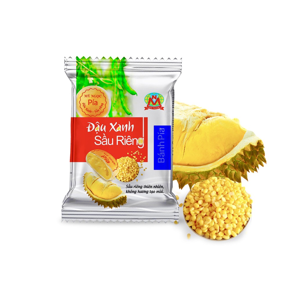 My Ngoc_270g Bánh pía CHAY mini SẦU RIÊNG tươi ĐẬU xanh - Pia Cake with ...