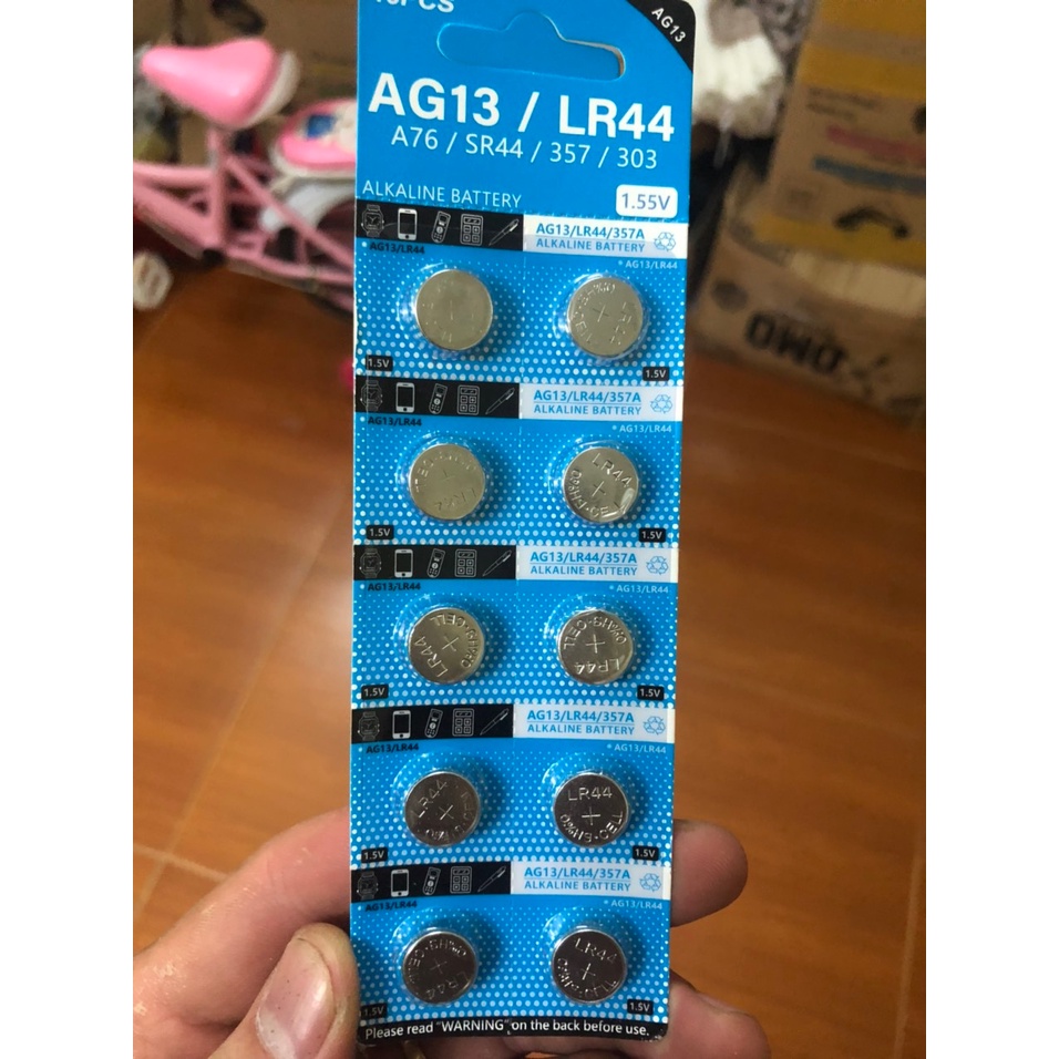 Pin đồng hồ cúc áo, nhiệt kế điện tử, AG13 LR44 - Pin cúc áo sử dụng ...