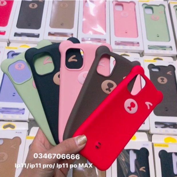 Ốp silicon Tai Gấu Ip12/ Ip12 pro/ Ip12 pro MaX | Shopee Việt Nam
