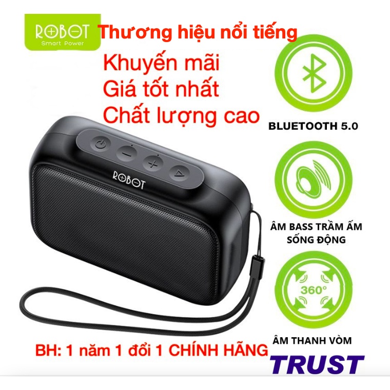 Hot Deals Giá Tốt- Loa Bluetooth Mini ROBOT Hỗ trợ thẻ Micro SD & USB ...