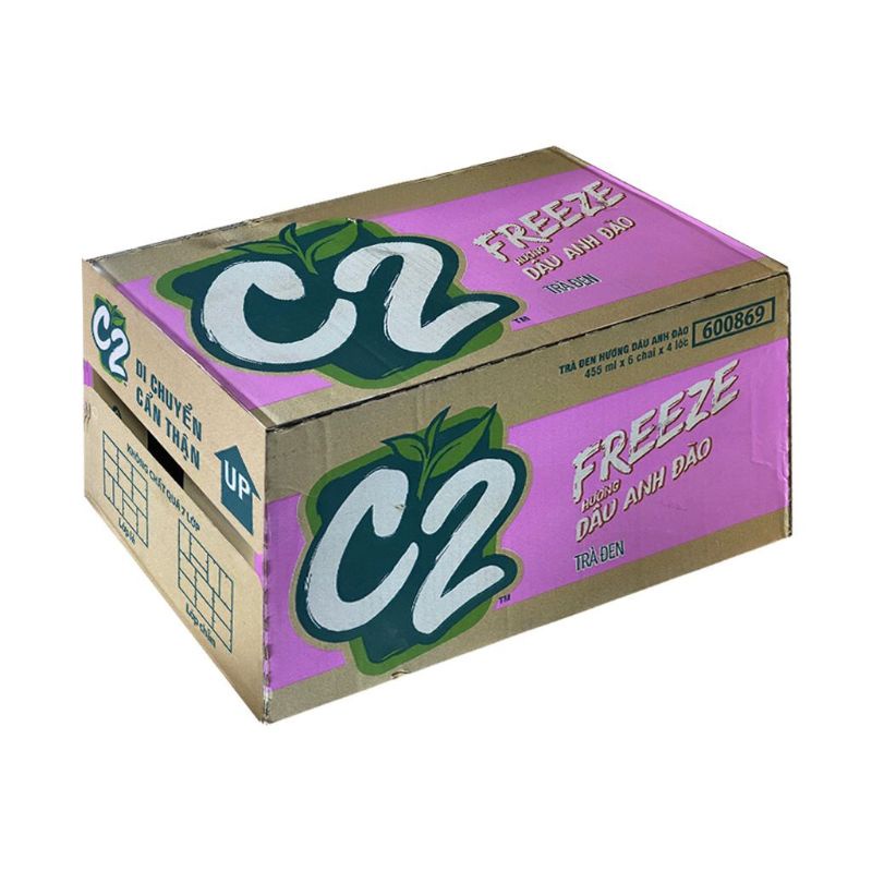 Thùng 24 chai C2 dâu anh đào freeze 445ml | Shopee Việt Nam
