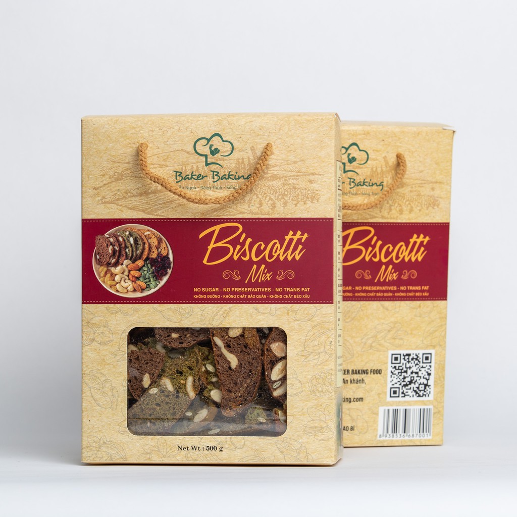 BISCOTTI MIX 3 VỊ (VANI, SOCOLA, TRÀ XANH) BÁNH ĂN VẶT GIẢM CÂN ...