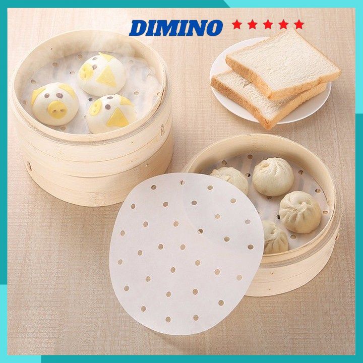 Giấy nến đục lỗ kích thước 23cm lót chống dính nồi chiên không dầu xửng ...