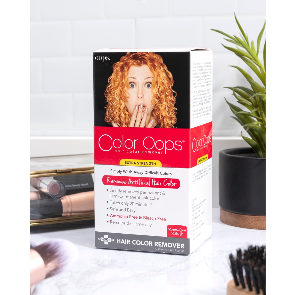 Kit rửa màu tóc COLOR OOPS EXTRA STRENGTH HAIR COLOR REMOVER | Shopee ...