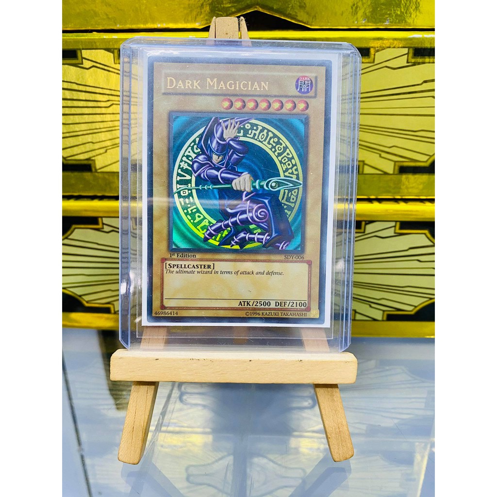 [ Dưa Hấu Yugioh ] Lá bài thẻ bài Dark Magician - Ultra Rare - Tặng bọc bài nhựa bảo quản ...