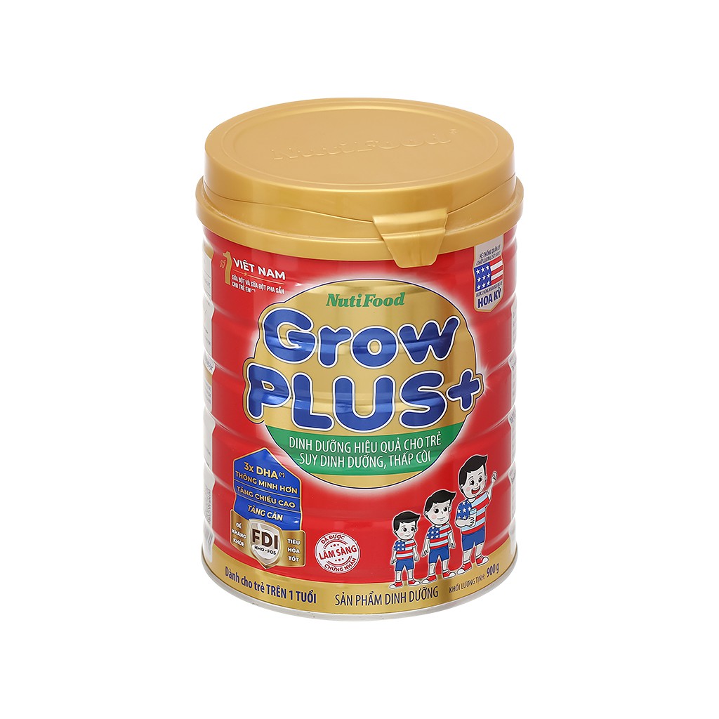 SỮA GROW PLUS+ (ĐỎ) 900G NUTIFOOD | Shopee Việt Nam