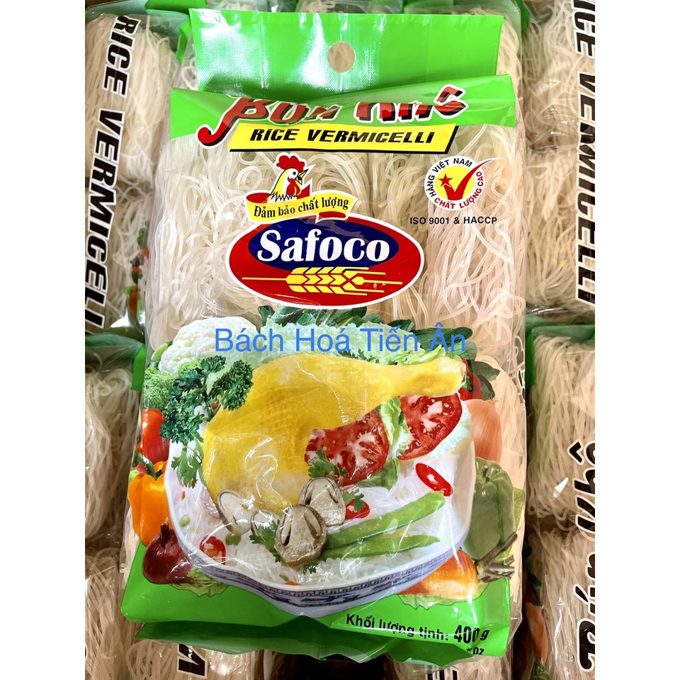 Bún Khô Safoco gói 400g RICE VERMICELLI | Shopee Việt Nam