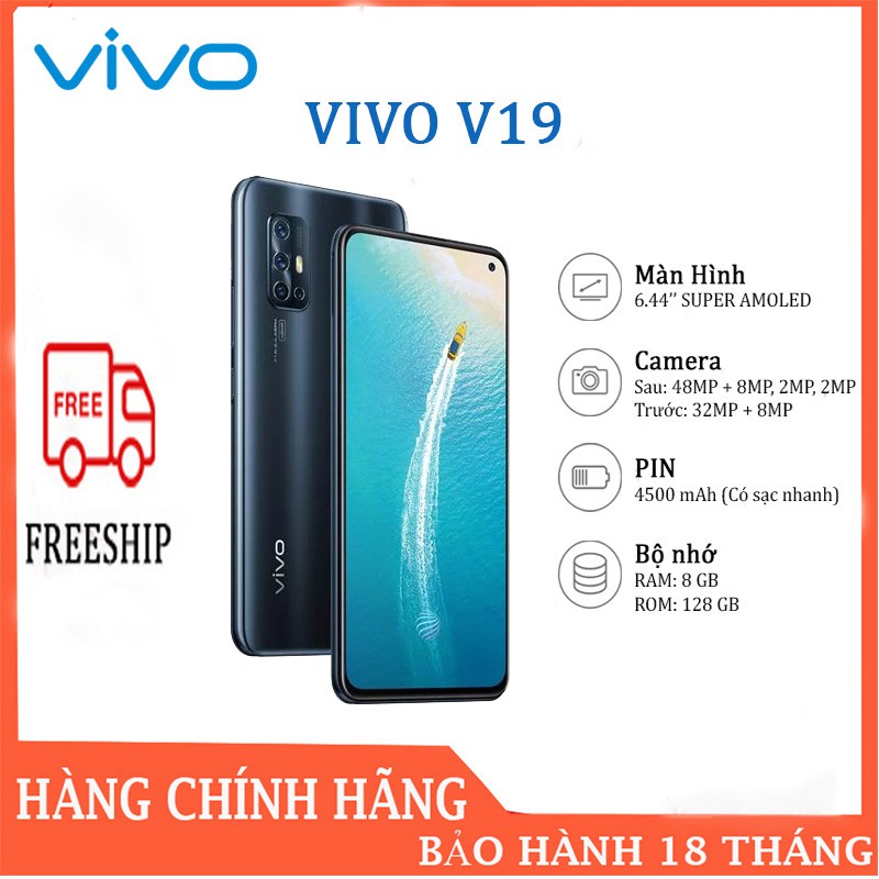 Điện thoại Vivo V19 ram 8GB 128GB mới 100% hàng chính hãng | Shopee ...
