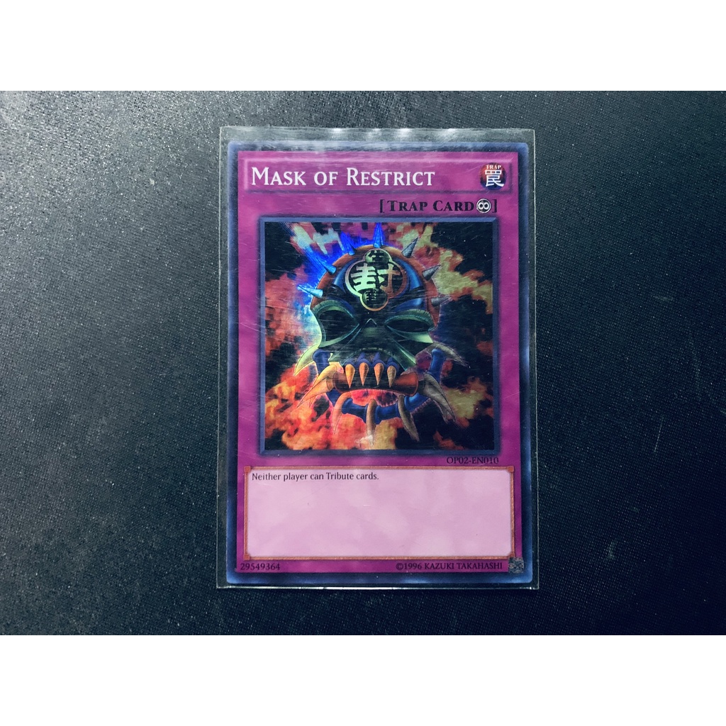 Thẻ Bài Yugioh Chính Hãng Mask of Restrict - OP02-EN010 | Shopee Việt Nam