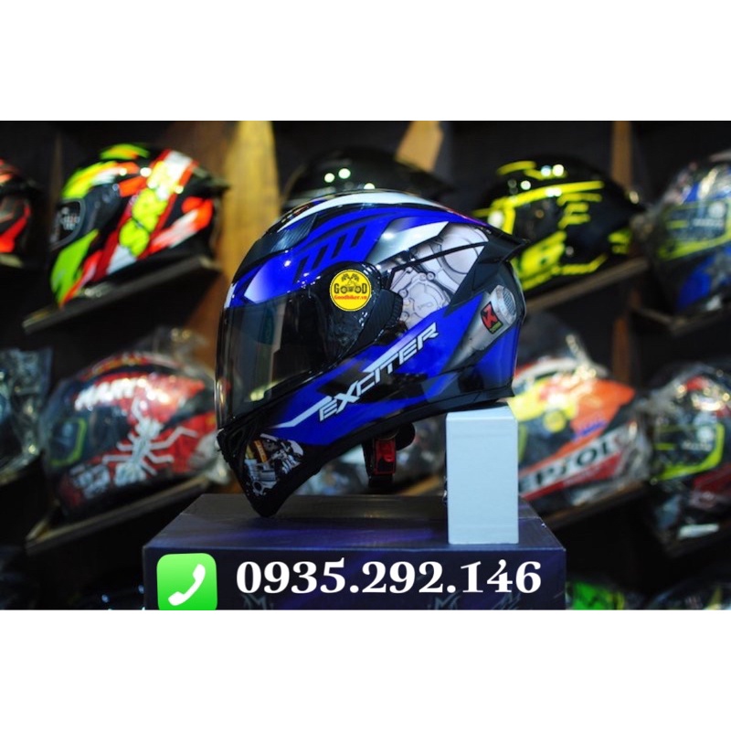 [CHÍNH HÃNG] Mũ Fullface Royal M138 lên tem Yamaha Exciter | Shopee Việt Nam