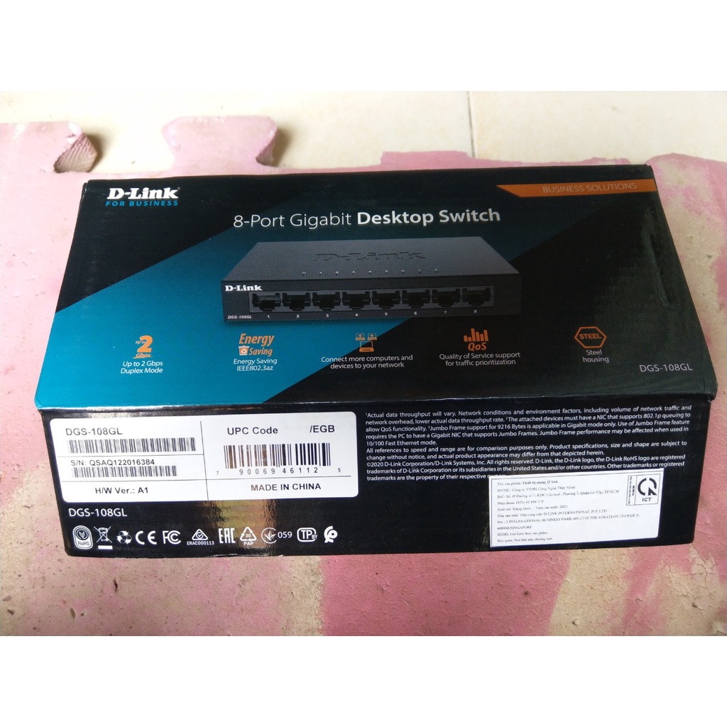 Thiết bị mạng/ Switch D-Link 8-Port DGS-108GL | Shopee Việt Nam