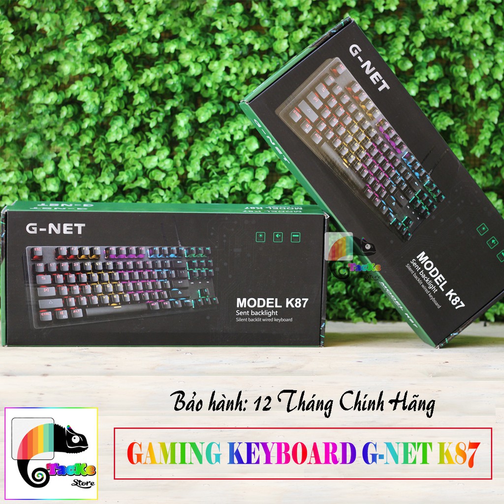 Bàn phím cơ Tenkeyless G-Net K87 Blue Switch I BH 12 Tháng chính hãng I ...