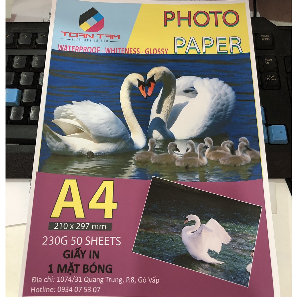 Giấy In Ảnh A4 Bóng 1 Mặt 230g | Shopee Việt Nam