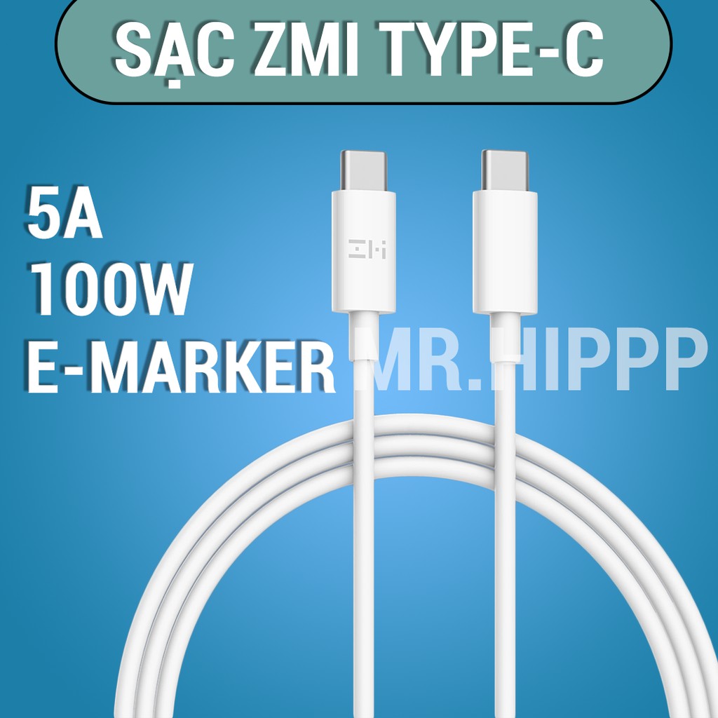 Cáp sạc nhanh 100W Zmi Type-C 2m PD Emarker | Shopee Việt Nam
