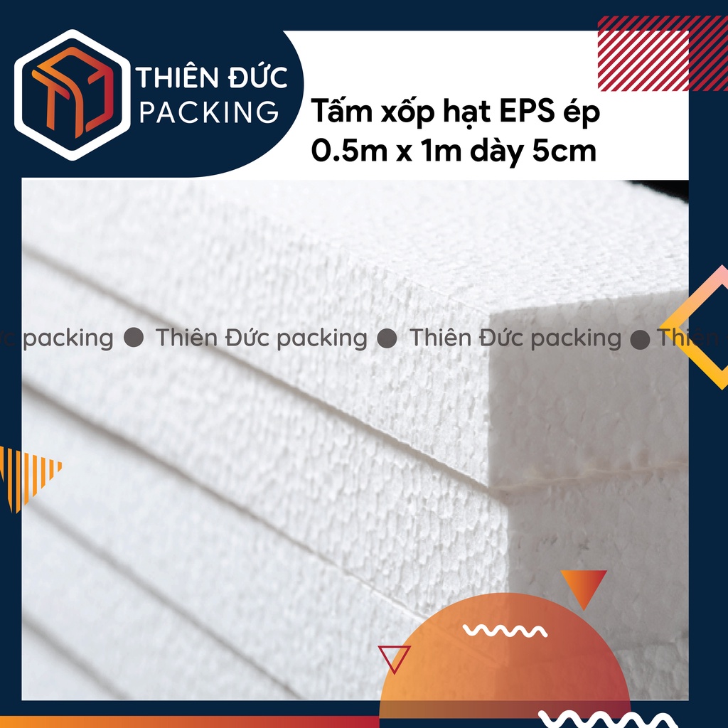 Xốp eps ép cứng dày 10cm, 5cm 50x100cm chèn hàng, tráp cưới, cắm hoa ...