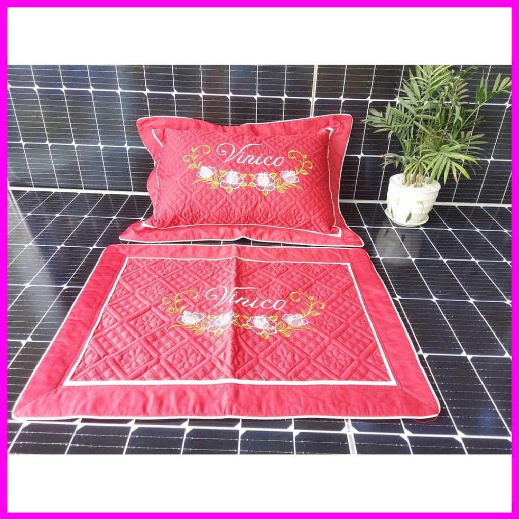 (8069) vỏ gối satin trần thêu hoa kích thước 45 x 65cm - 1 chiếc giá ...