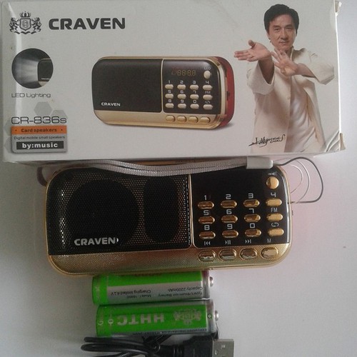 Máy nghe nhạc mini Craven CR 836/836S 2 pin nghe kinh-nghe đài FM dùng ...