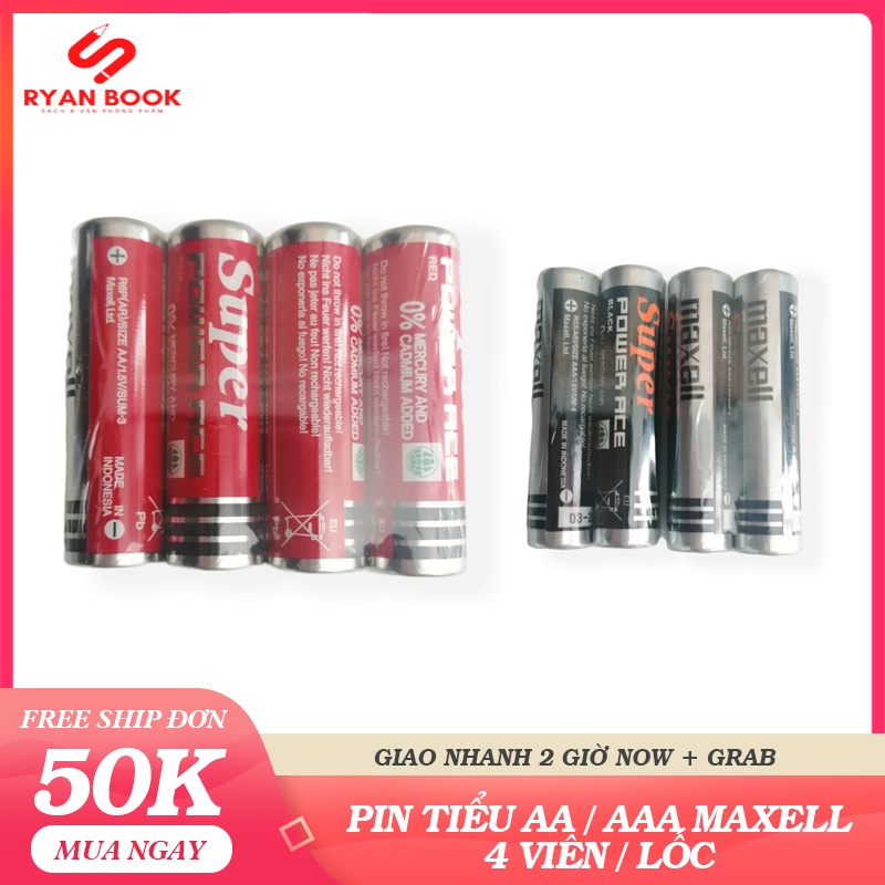 Pin AA Và Pin AAA Maxell Chính Hãng Lốc 4 Viên | Shopee Việt Nam