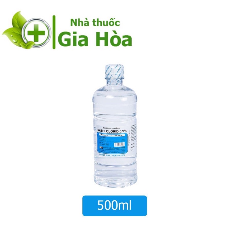 Dung dịch nước muối sinh lý vô trùng 3/2 (Rửa vết thương, rửa mặt, súc ...