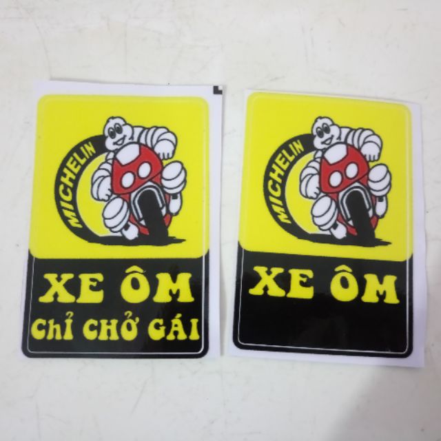 Logo sticker xe ôm chỉ chở gái 5k 1 cái | Shopee Việt Nam
