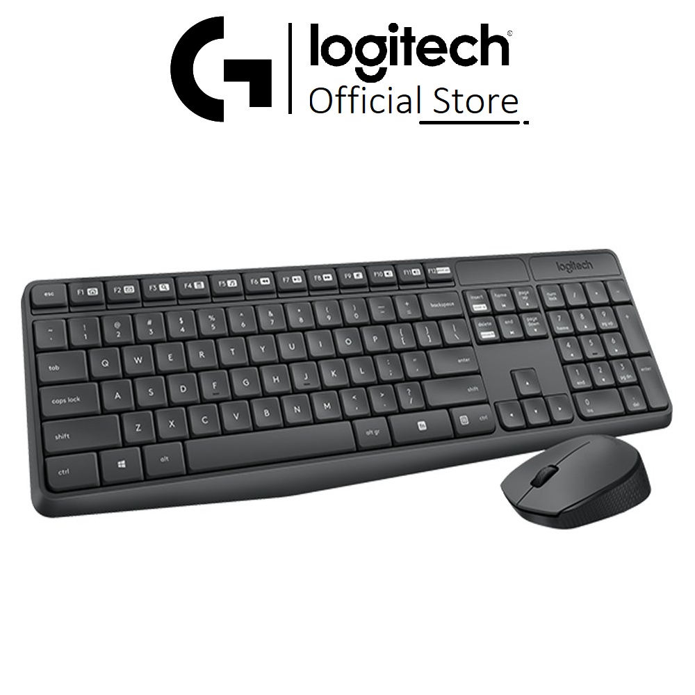 Bộ bàn phím chuột Logitech MK295 Không Dây Silent | Shopee Việt Nam