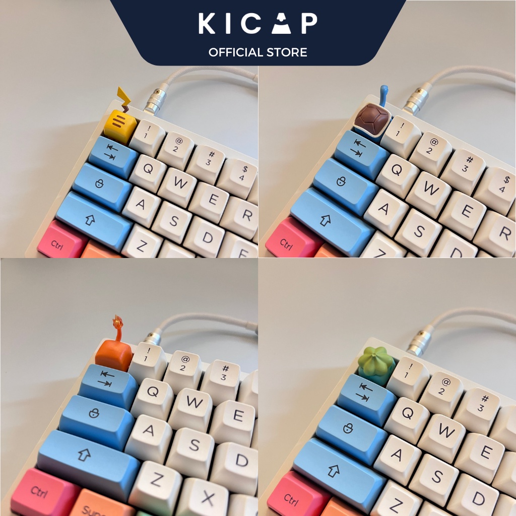 Keycap Pokemon Resin PBT dày 2mm tráng trí bàn phím cơ | Shopee Việt Nam