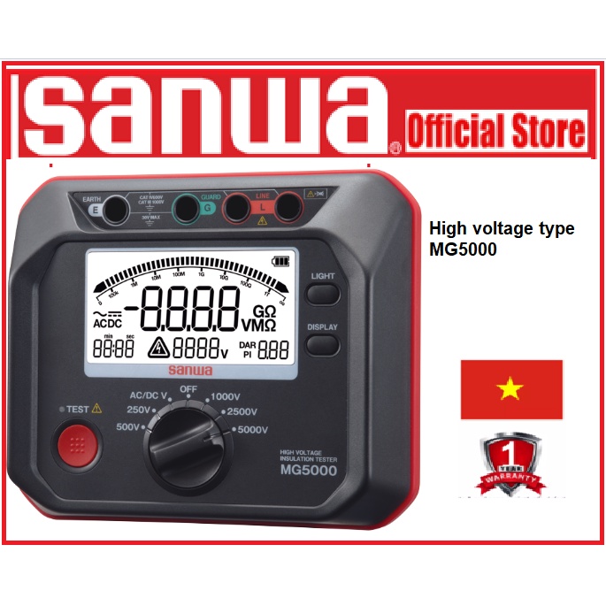 Máy đo điện trở cách điện SANWA MG5000 | Shopee Việt Nam