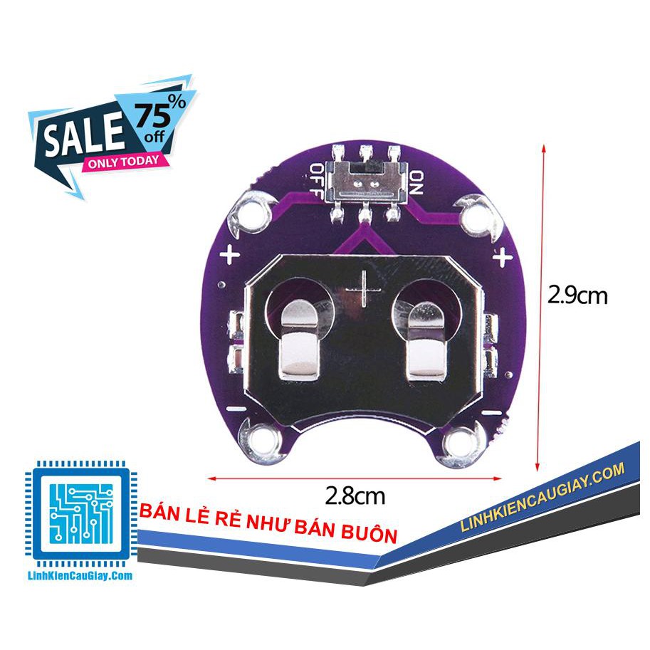Module đế pin CR2032 LilyPad Coin Cell Holder CR2032 | Shopee Việt Nam
