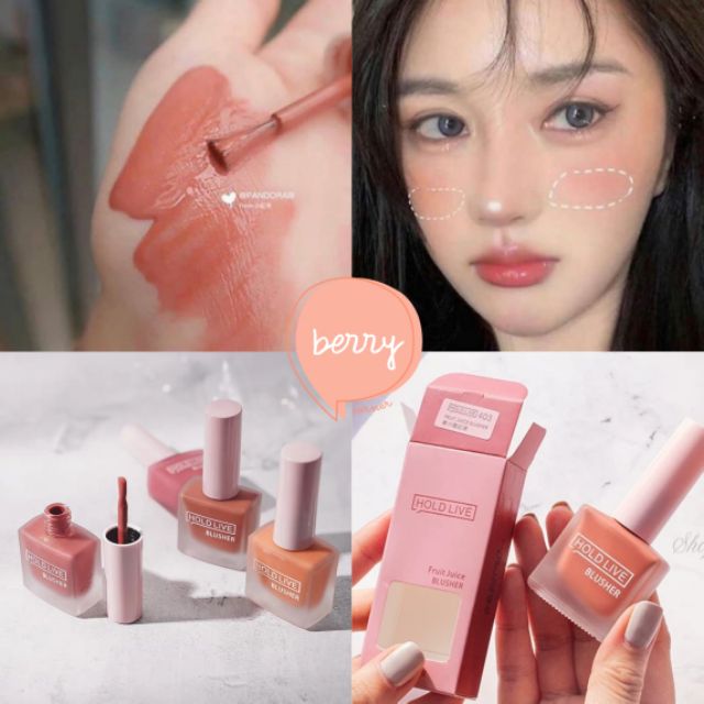 HOLD LIVE - Má hồng dạng kem Fruit Juice Blusher | Shopee Việt Nam