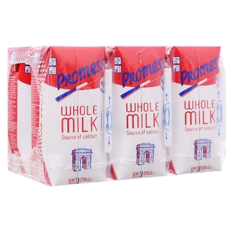 Sữa Tươi Tiệt Trùng Nguyên Kem Promess 200ML (Lốc 6 Hộp) | Shopee Việt Nam