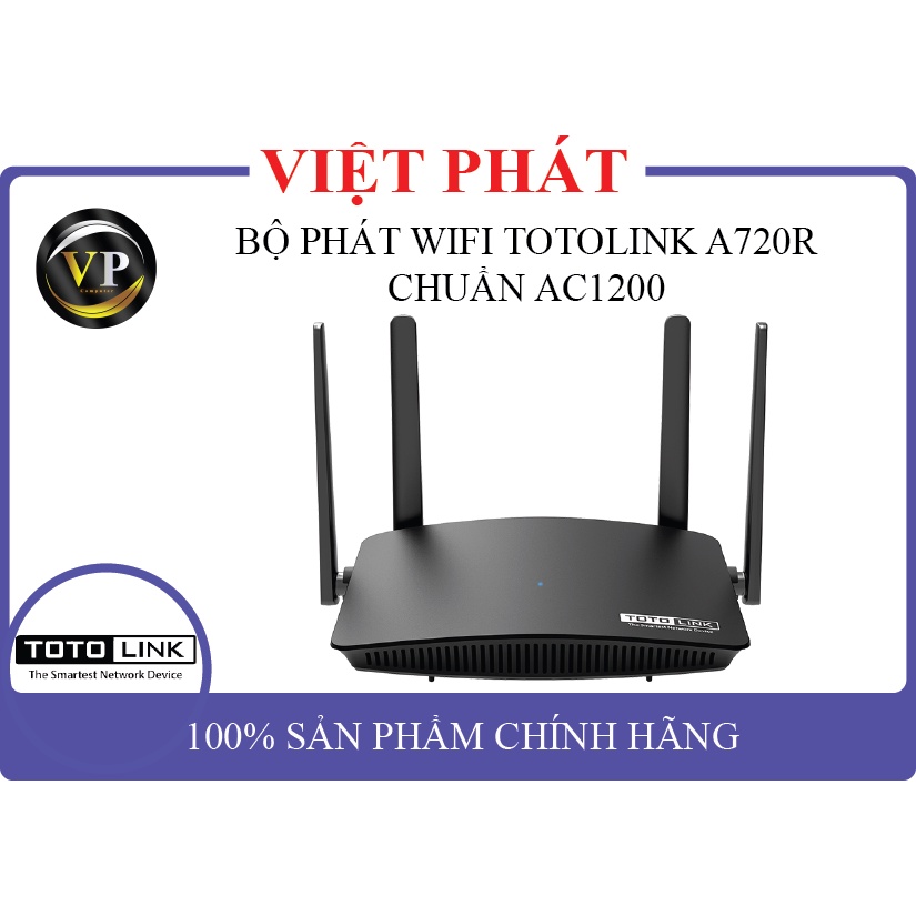 Bộ Phát Wifi TOTOLINK A720R Chuẩn AC1200 - Chính Hãng | Shopee Việt Nam