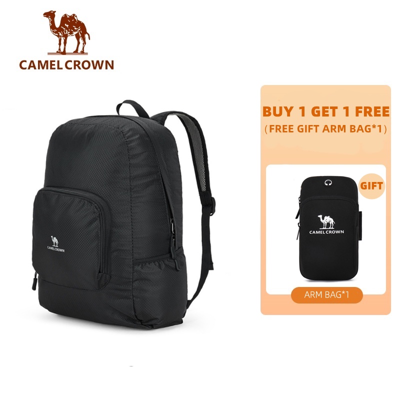 Balo du lịch CAMEL CROWN siêu nhẹ tiện dụng cho nam nữ 18l | Shopee Việt Nam