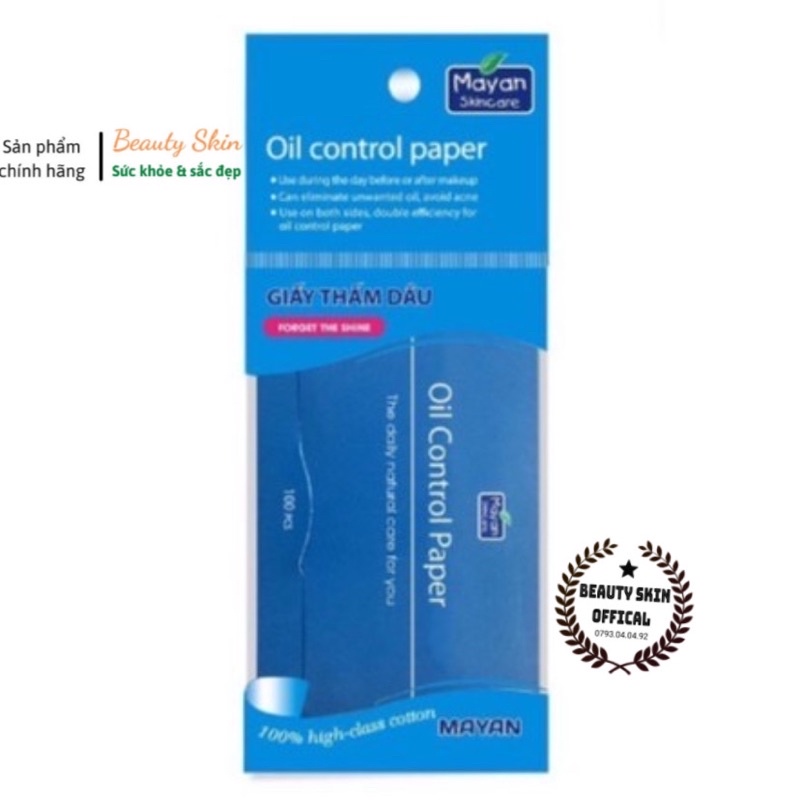 Giấy Thấm Dầu Oil Control Paper 100pcs | Shopee Việt Nam