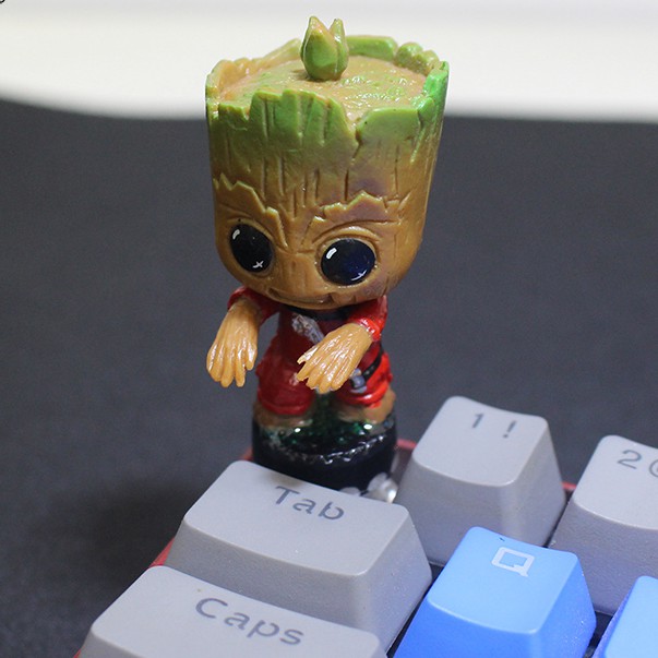 Keycap Lẻ Baby Groot cực cute ( keycap resin độc lạ )( Keycap Artisan ...