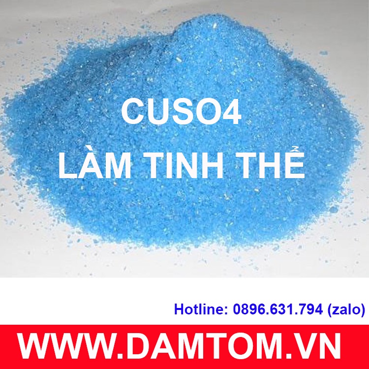 Đồng sunfat CuSo4. 5H2O gói 100g ( xử lý hồ bơi, bể cá, ao tôm ...