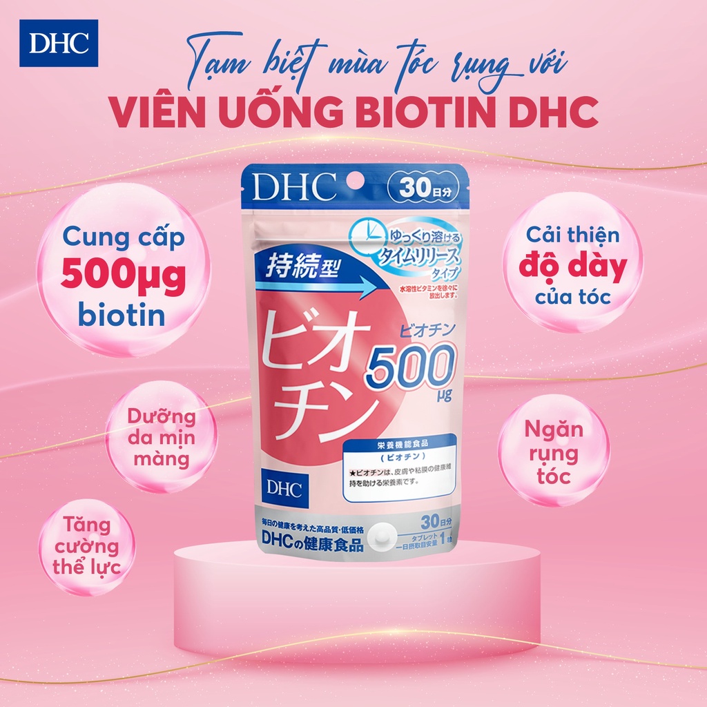 Combo Vitamin C + Kẽm + Biotin DHC Nhật Bản chăm sóc toàn diện 30 ngày ...
