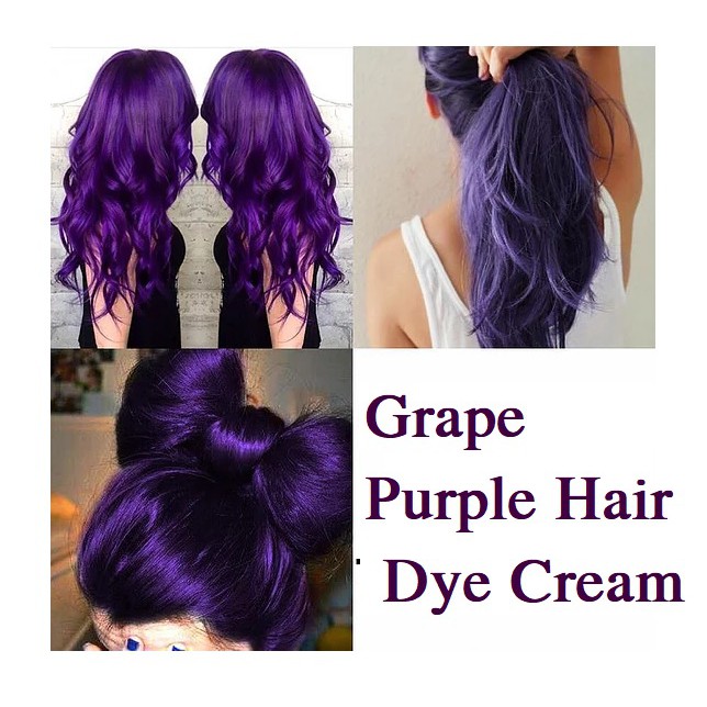 Thuốc Nhuộm Tóc Tím Nho Tự Nhuộm Tại Nhà Home Grape Purple Hair Dye ...