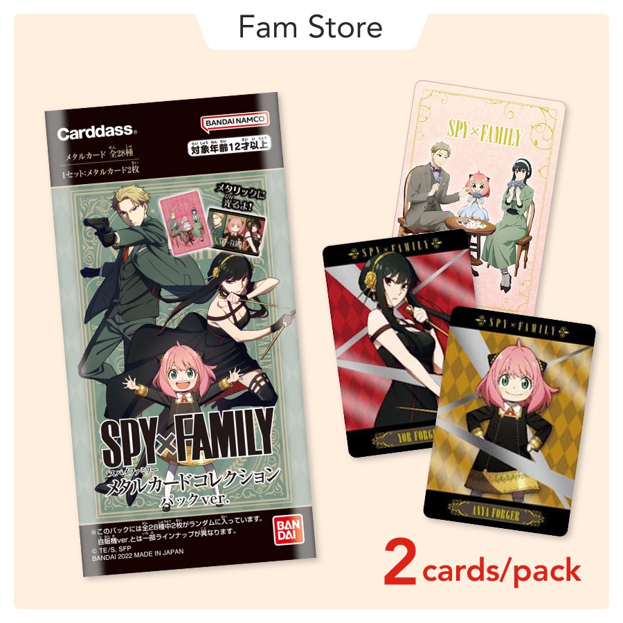Pack thẻ Spy x Family Metal Card Collection | Shopee Việt Nam