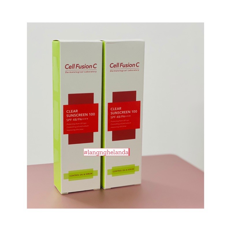 [CHÍNH HÃNG] Kem chống nắng Cell Fusion C vạch xanh | Shopee Việt Nam