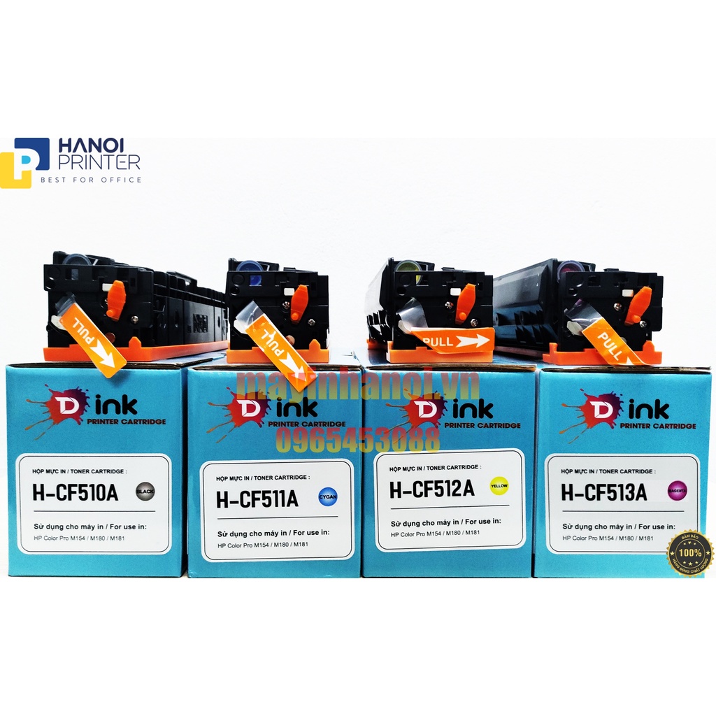Hộp mực màu CF510A CF511A CF512A CF513A HP204 dùng cho máy in HP Color ...