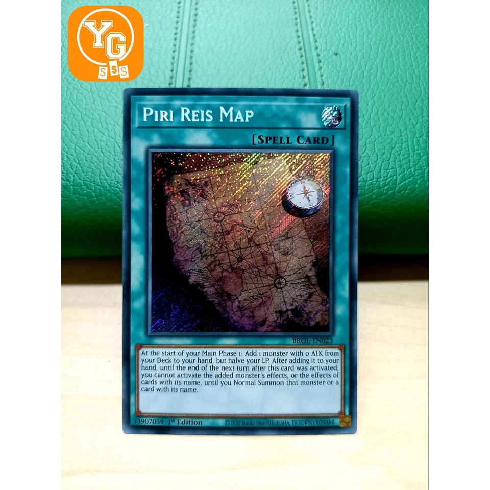 [Yugioh SSS] Thẻ bài UK chính hãng Piri Reis Map - BROL-EN023 - Secret Rare 1st Edition | Shopee ...