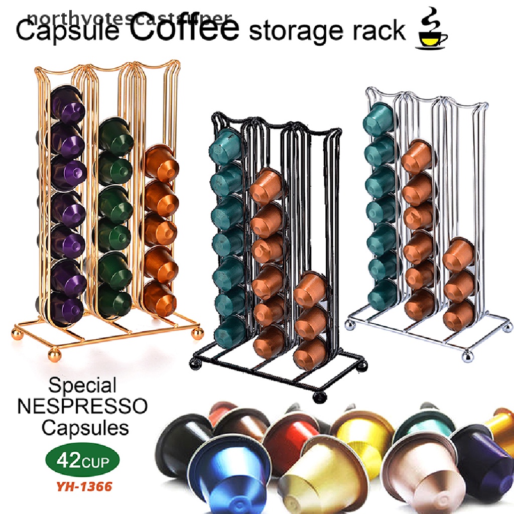 Northvotescastsuper Coffee Capsule Holder Tower Stand For 42 Nespresso ...