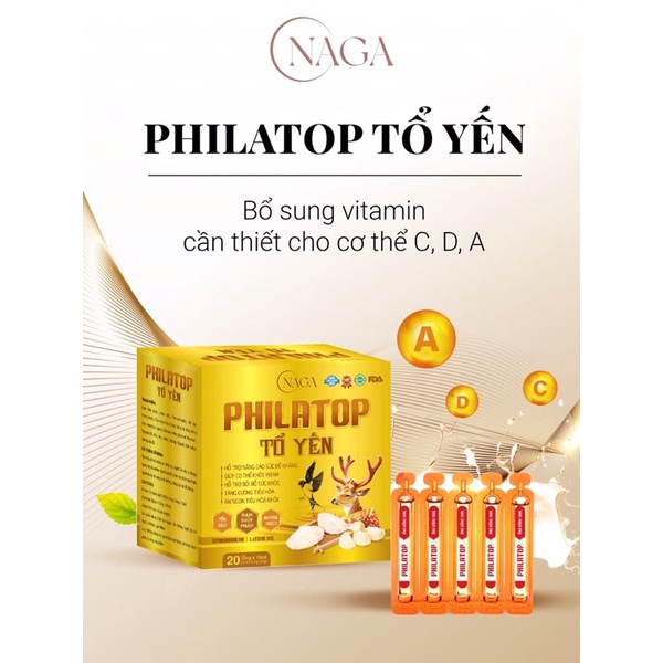 PHILATOP TỔ YẾN HỖ TRỢ BỒI BỔ SỨC KHỎE , ĂN NGON TIÊU HOÁ KHOẺ ( 20ống ...