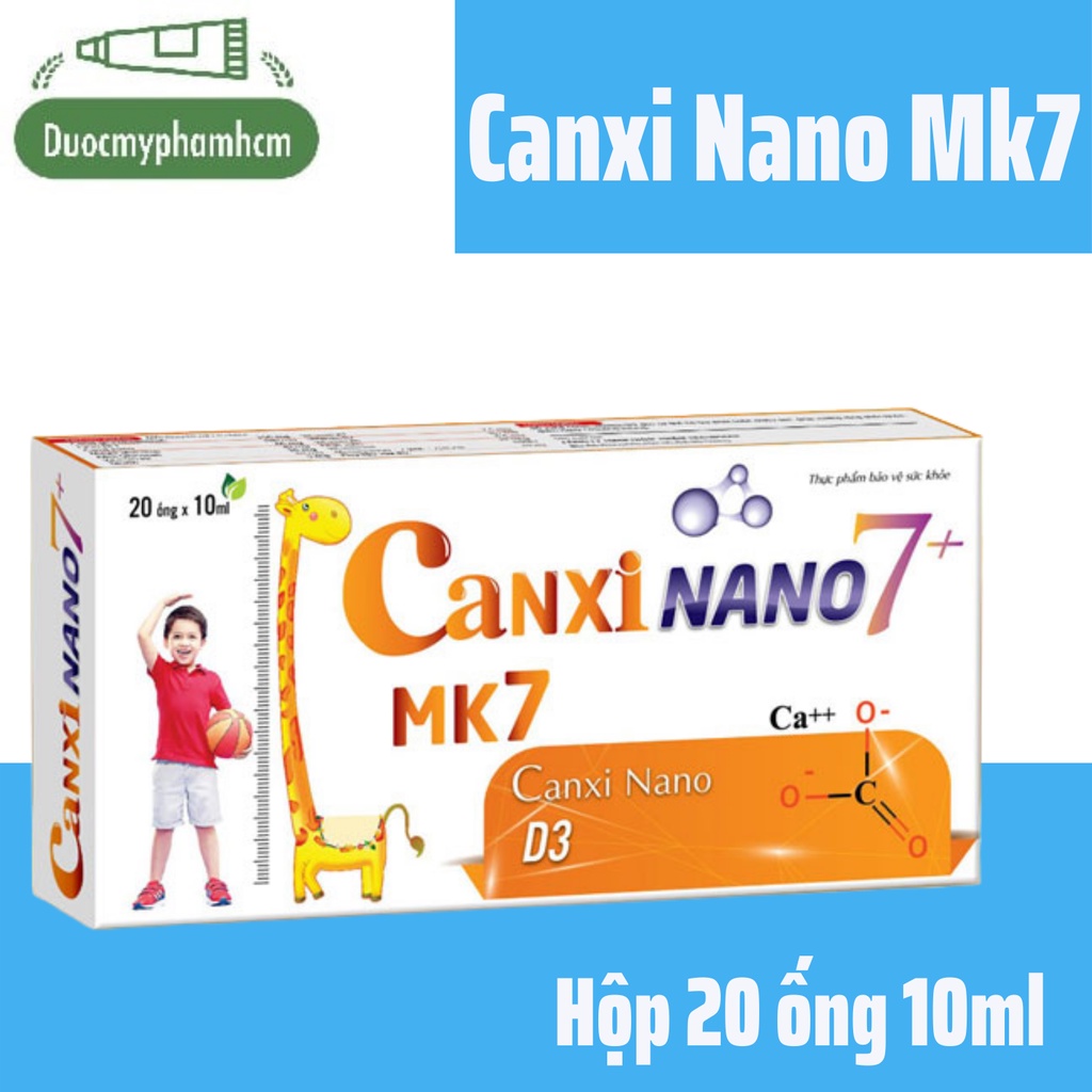 Canxi Nano MK7+, Bổ sung Canxi Vitamin D3, giúp xương chắc khỏe và hỗ trợ tăng chiều cao cho trẻ ...